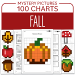 Fall/Autumn Math Mystery Pictures: Hundred Chart (Place value Add ...