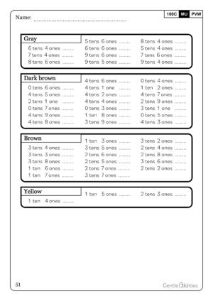 Fall/Autumn Math Mystery Pictures: Hundred Chart (Place value Add ...