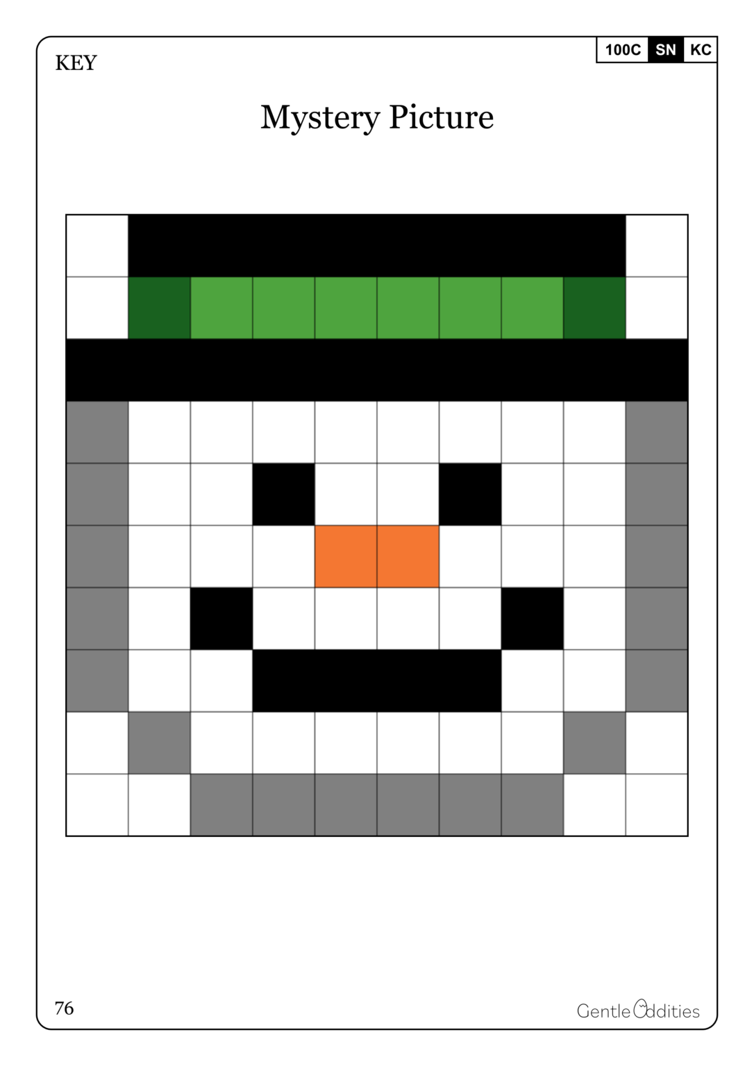 Winter Math Mystery Pictures: Hundred Charts (Place value, Add ...