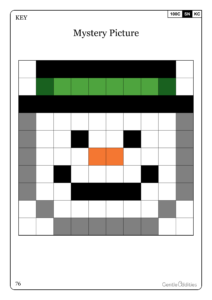 Winter Math Mystery Pictures: Hundred Charts (Place value, Add ...