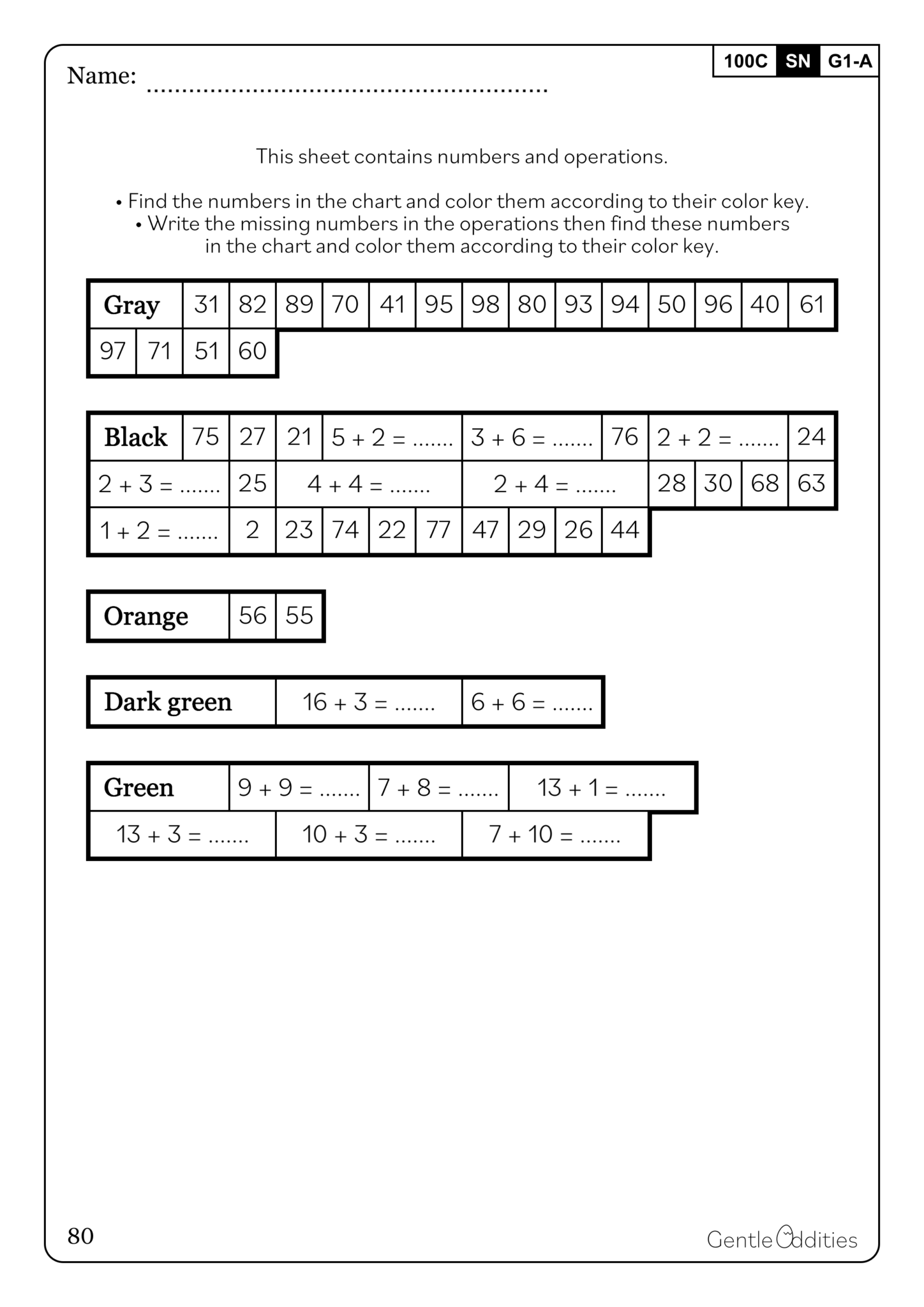 Winter Math Mystery Pictures: Hundred Charts (Place value, Add ...