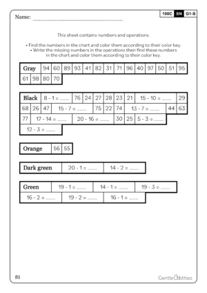 Winter Math Mystery Pictures: Hundred Charts (Place value, Add ...