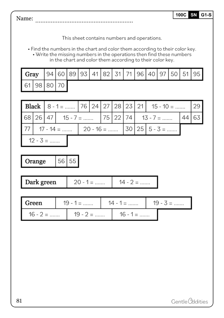 Winter Math Mystery Pictures: Hundred Charts (Place value, Add ...