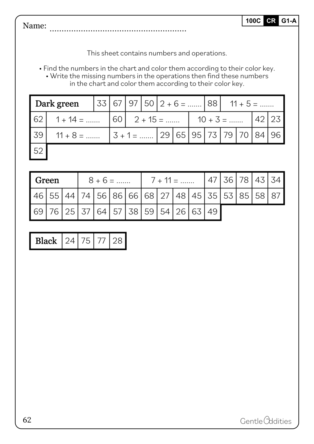 Mexico Math Mystery Pictures: Hundred Charts (Place value, Add ...