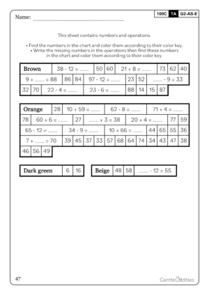 Chinese New Year Mystery Pictures: Hundred Chart (Place value Add ...