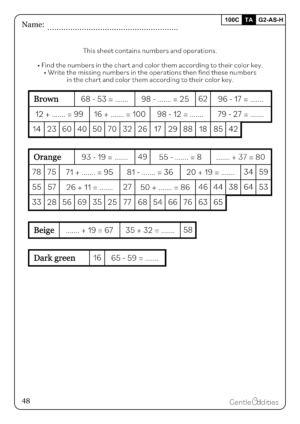 Chinese New Year Mystery Pictures: Hundred Chart (Place value Add ...