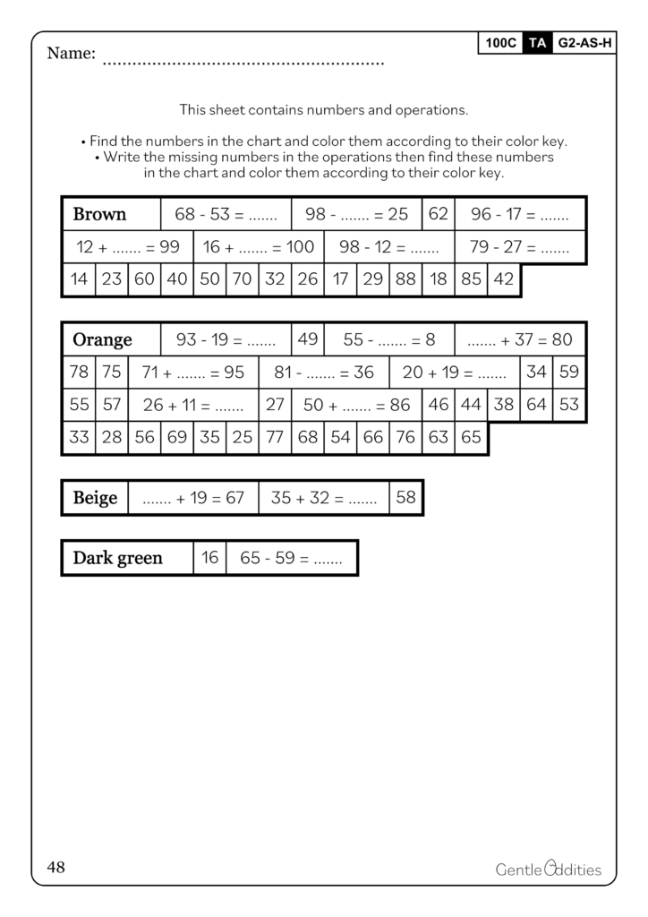 Chinese New Year Mystery Pictures: Hundred Chart (Place value Add ...