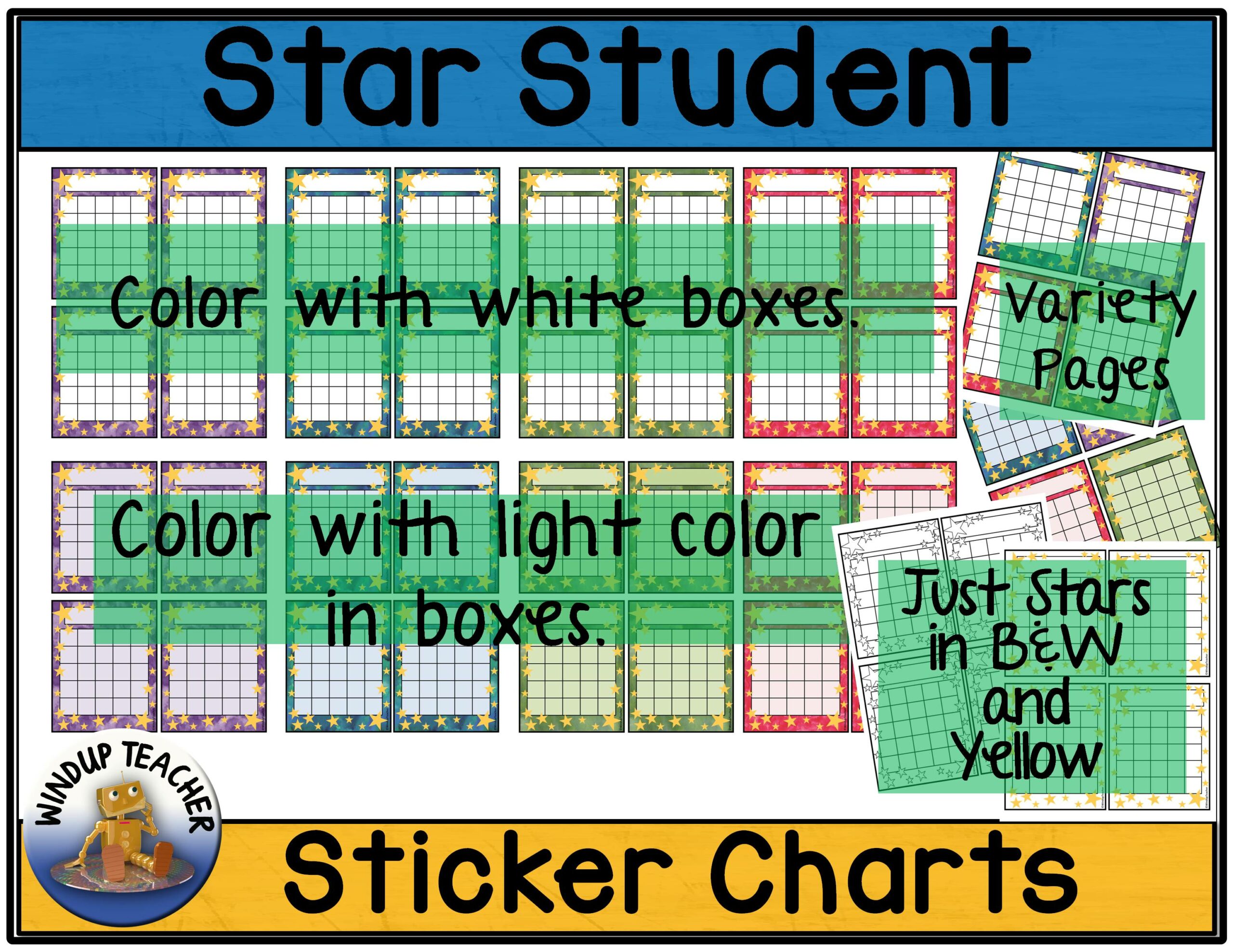 Star Incentive Reward Sticker Charts | Made By Teachers