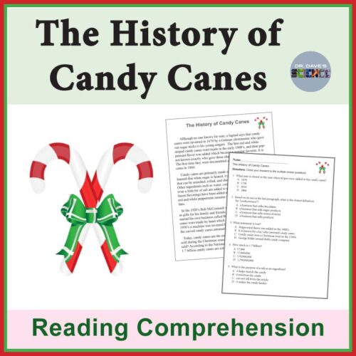 Christmas Candy Cane Reading Comprehension The History of Candy Canes ...