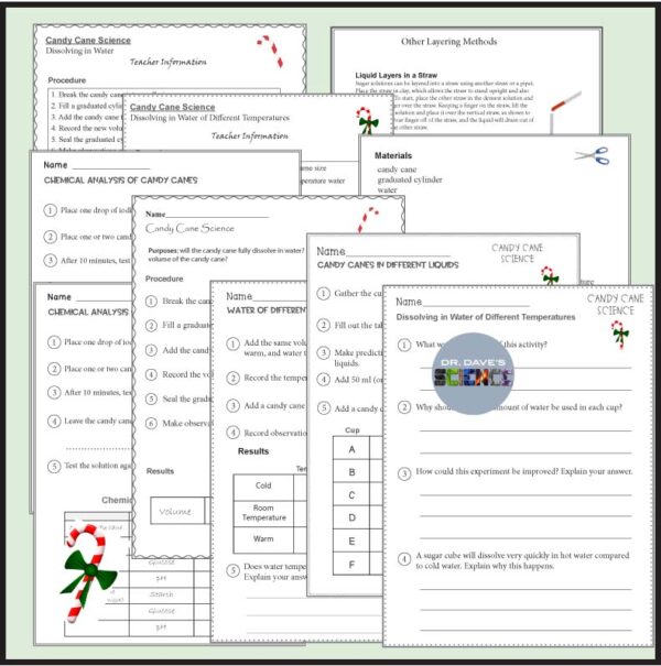 Candy Cane Science, Christmas Science Activities Christmas Science ...