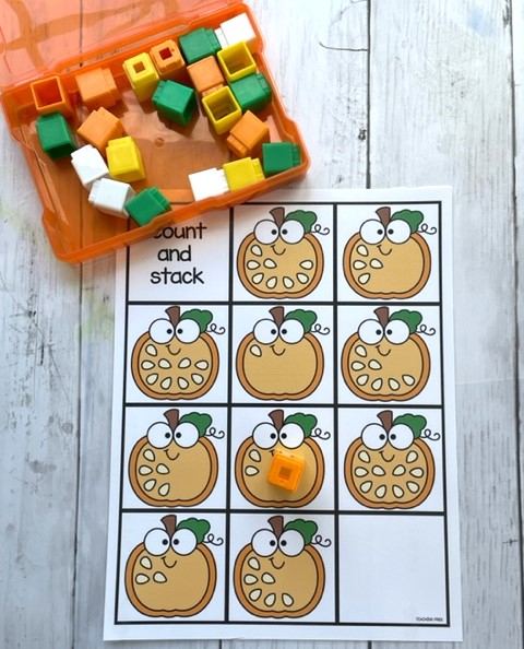 Pumpkin Morning Tub Activities for Pre-K - Made By Teachers