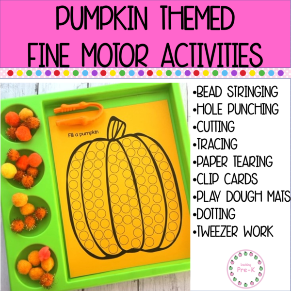 Pumpkin Fine Motor Activities - Made By Teachers