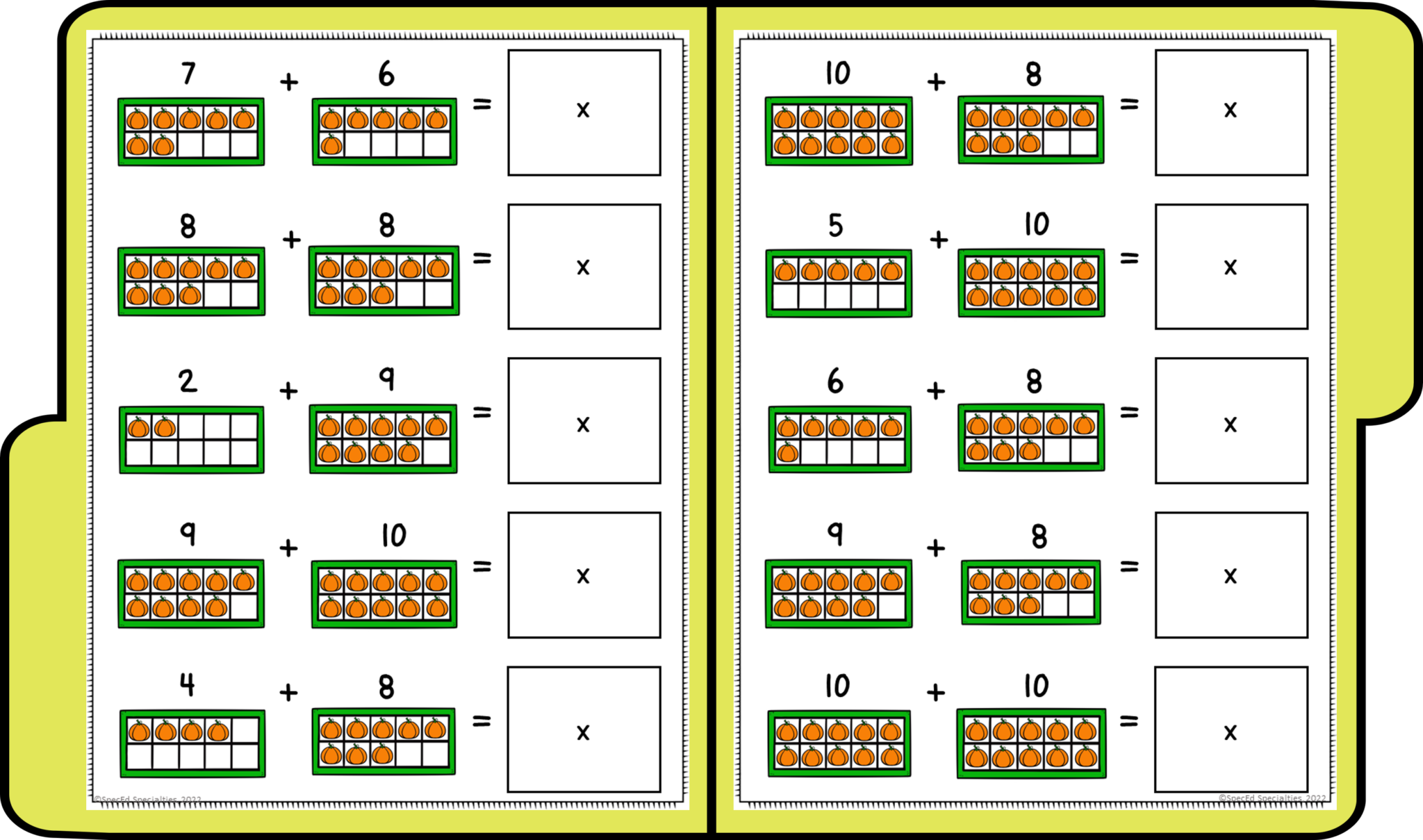 Halloween File Folders for October in Special Education | Made By Teachers
