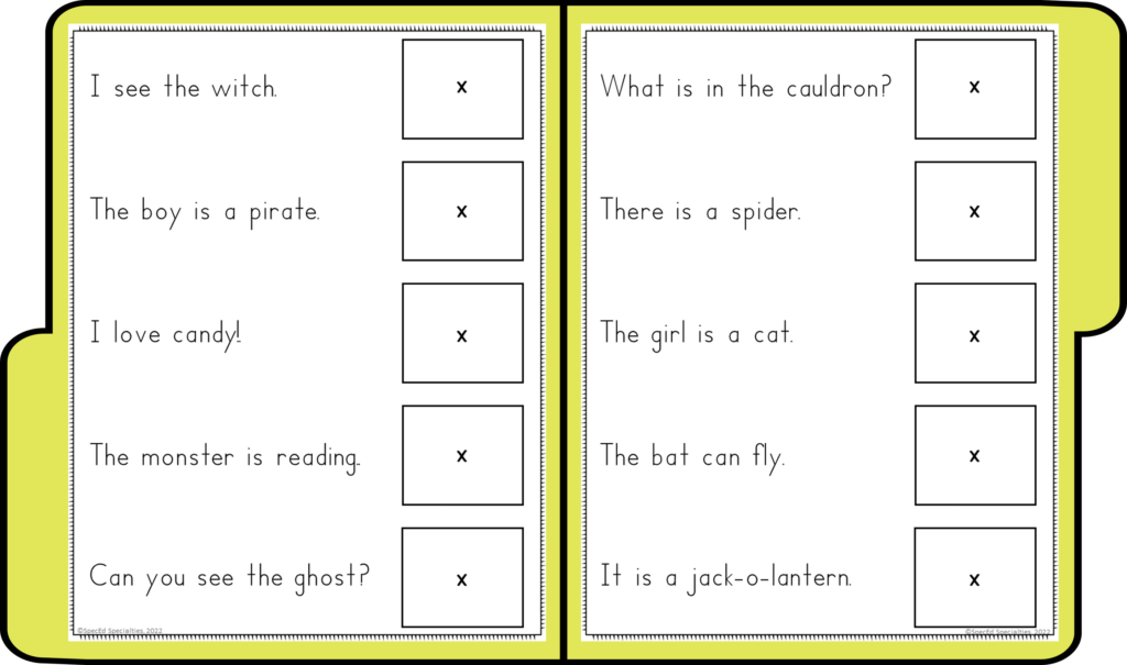 Halloween File Folders for October in Special Education | Made By Teachers