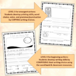 Halloween / Thanksgiving Journal Writing for Special Education (October ...