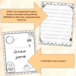 Halloween / Thanksgiving Journal Writing for Special Education (October ...