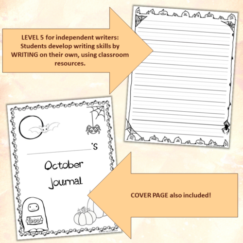 Halloween / Thanksgiving Journal Writing for Special Education (October ...