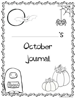 Halloween / Thanksgiving Journal Writing for Special Education (October ...