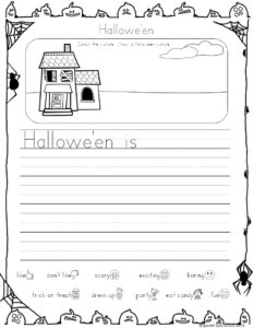 Halloween / Thanksgiving Journal Writing for Special Education (October ...