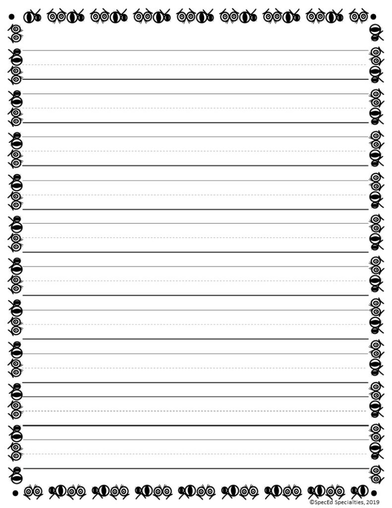 Halloween / Thanksgiving Journal Writing for Special Education (October ...