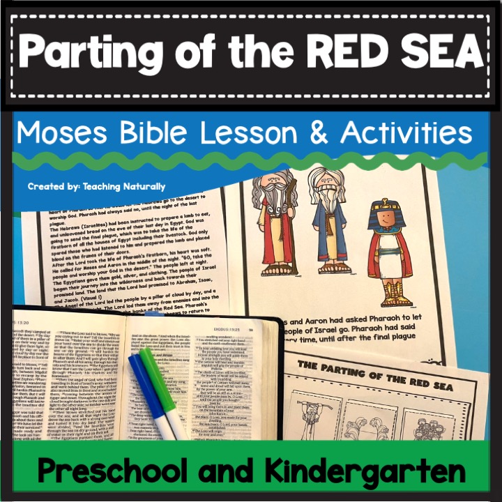 Moses and the Red Sea Bible Lesson Preschool and Kindergarten | Made By ...