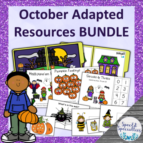 Halloween Adapted Resources for Special Education in October BUNDLE ...