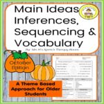 Main Idea, Inferences, Sequencing & Vocabulary in Middle School Speech ...