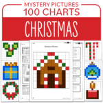 Christmas Math Mystery Pictures: Hundred Charts (Place value Add ...