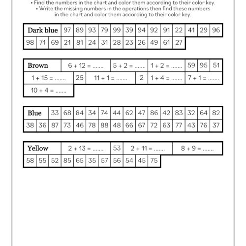 Christmas Math Mystery Pictures: Hundred Charts (Place value Add ...