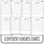 Space Math Mystery Pictures: Hundred Charts (Place value, Add, Subtract ...