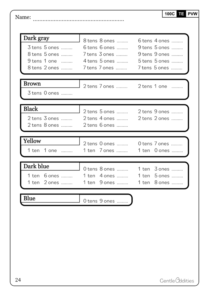 Space Math Mystery Pictures: Hundred Charts (Place value, Add, Subtract ...