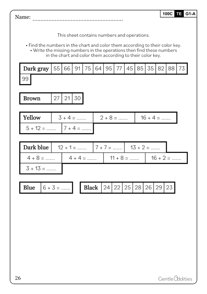 Space Math Mystery Pictures: Hundred Charts (Place value, Add, Subtract ...