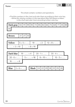Space Math Mystery Pictures: Hundred Charts (Place value, Add, Subtract ...