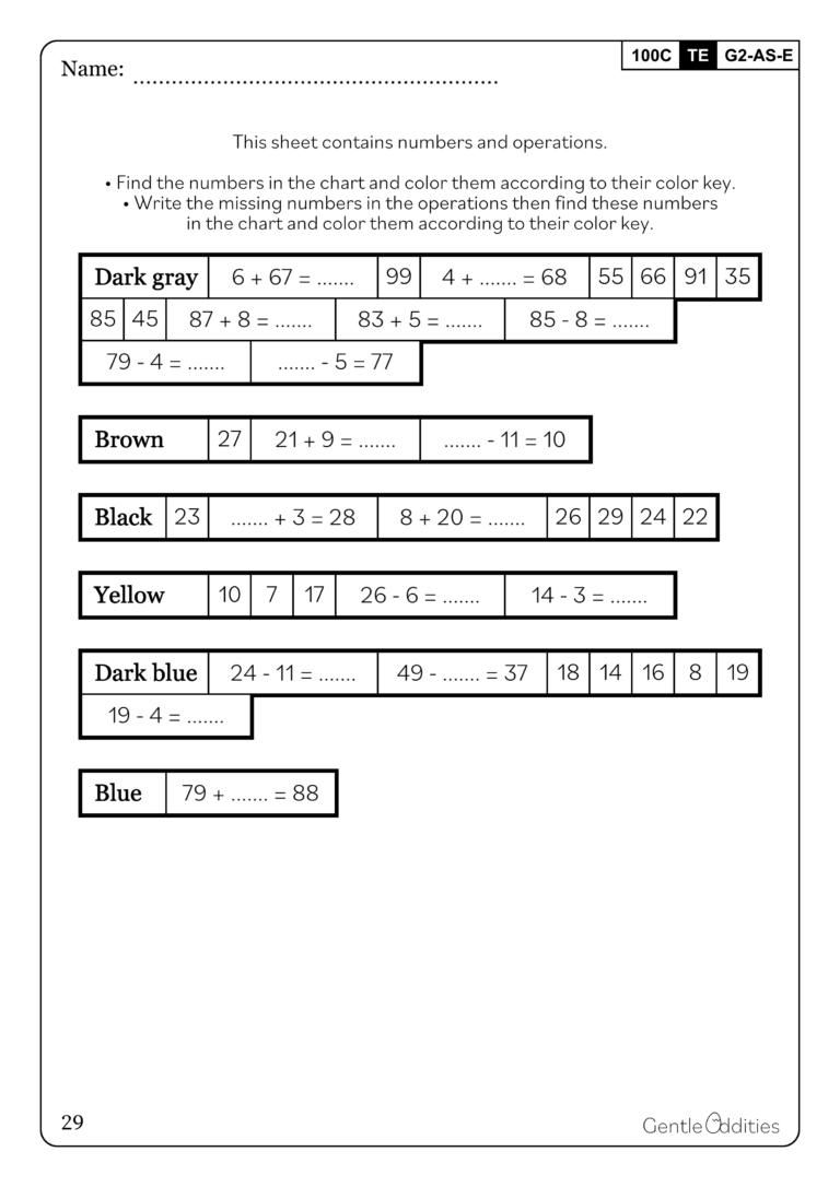 Space Math Mystery Pictures: Hundred Charts (Place value, Add, Subtract ...