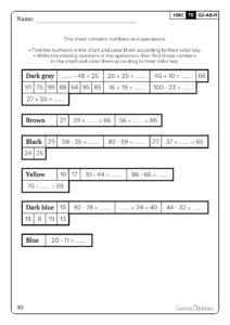 Space Math Mystery Pictures: Hundred Charts (Place value, Add, Subtract ...