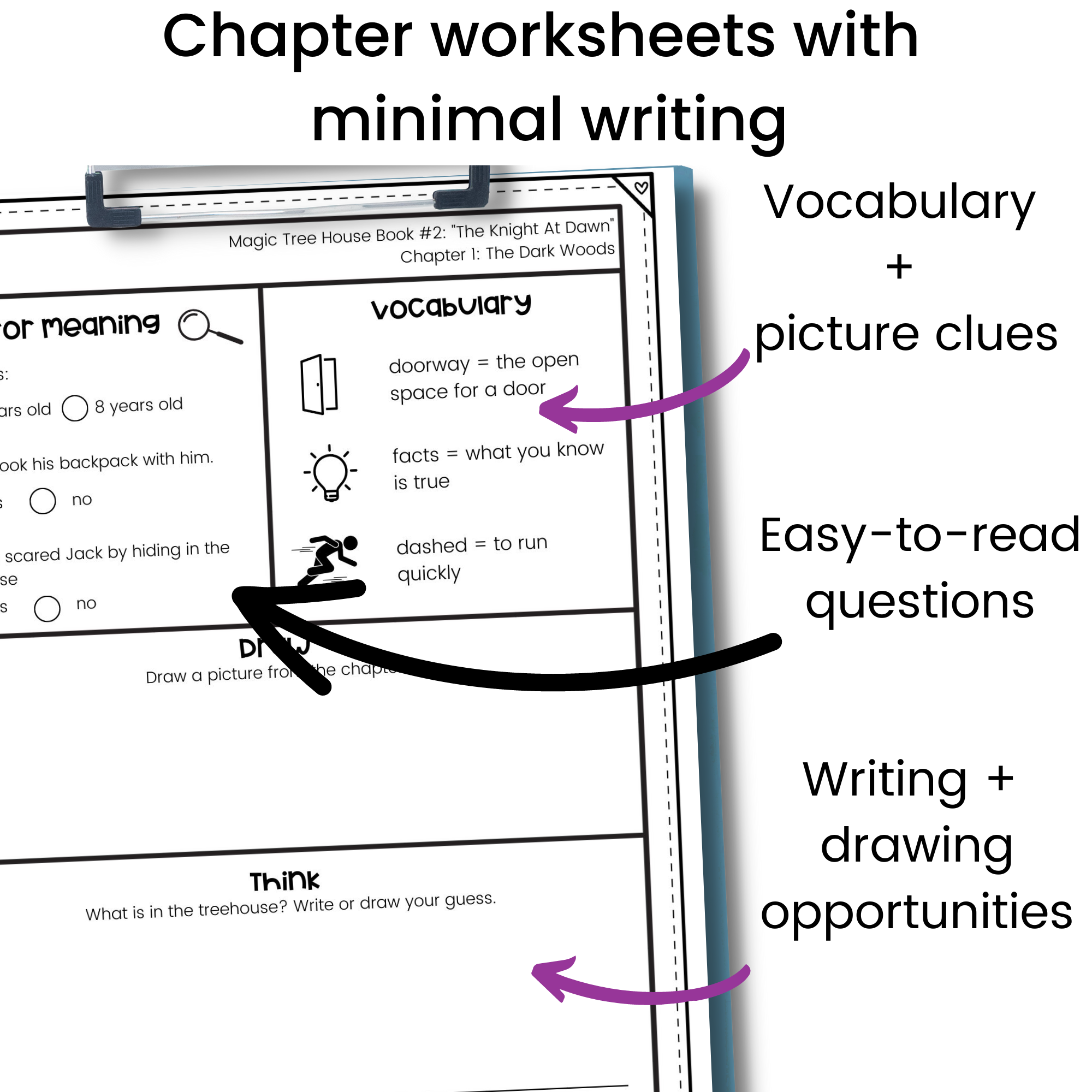 The Knight At Dawn Differentiated Reading Comprehension for Beginning ...