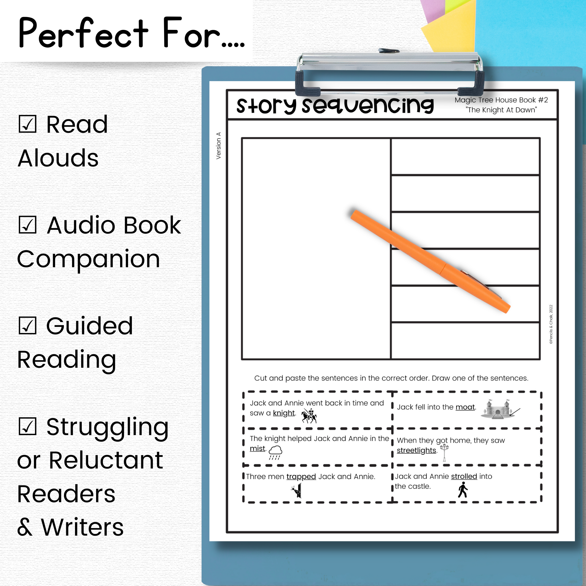 The Knight At Dawn Differentiated Reading Comprehension for Beginning ...