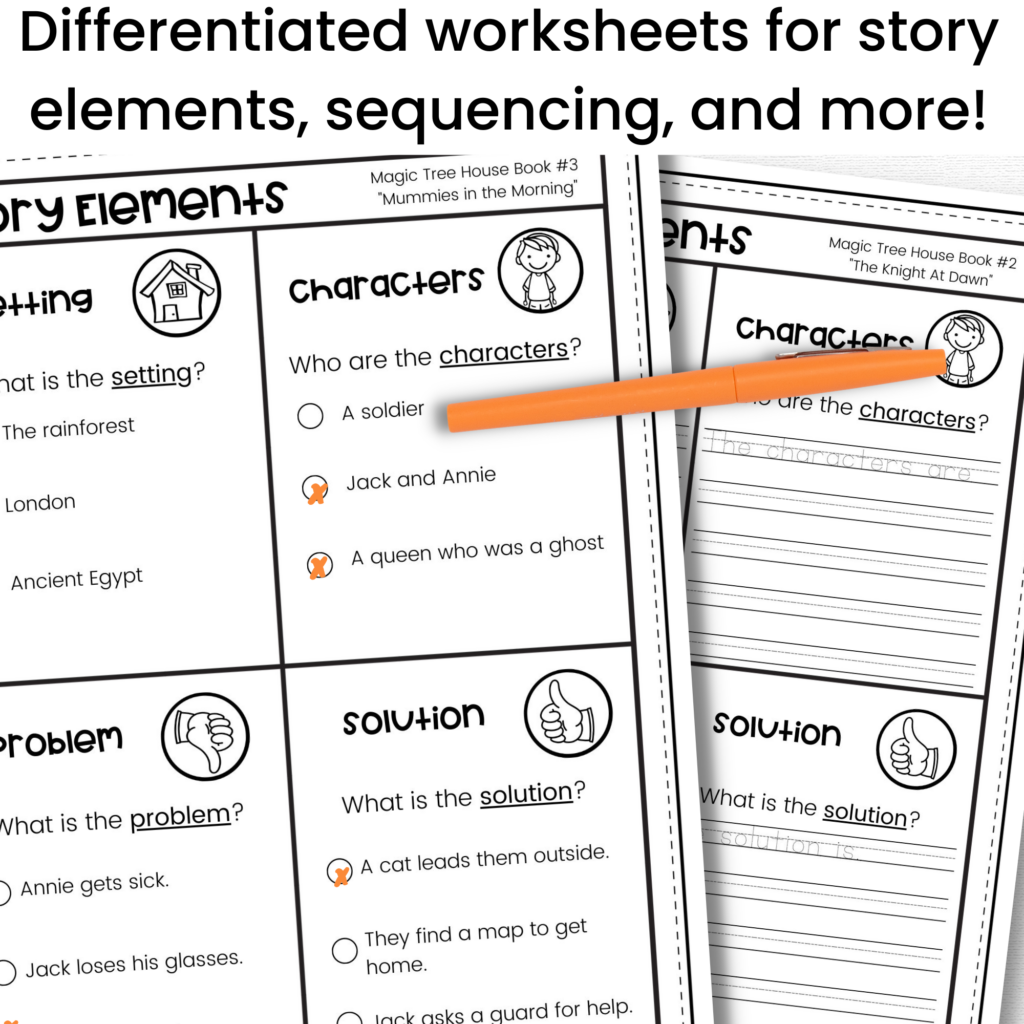 Mummies in the Morning Differentiated Reading Comprehension | Made By ...