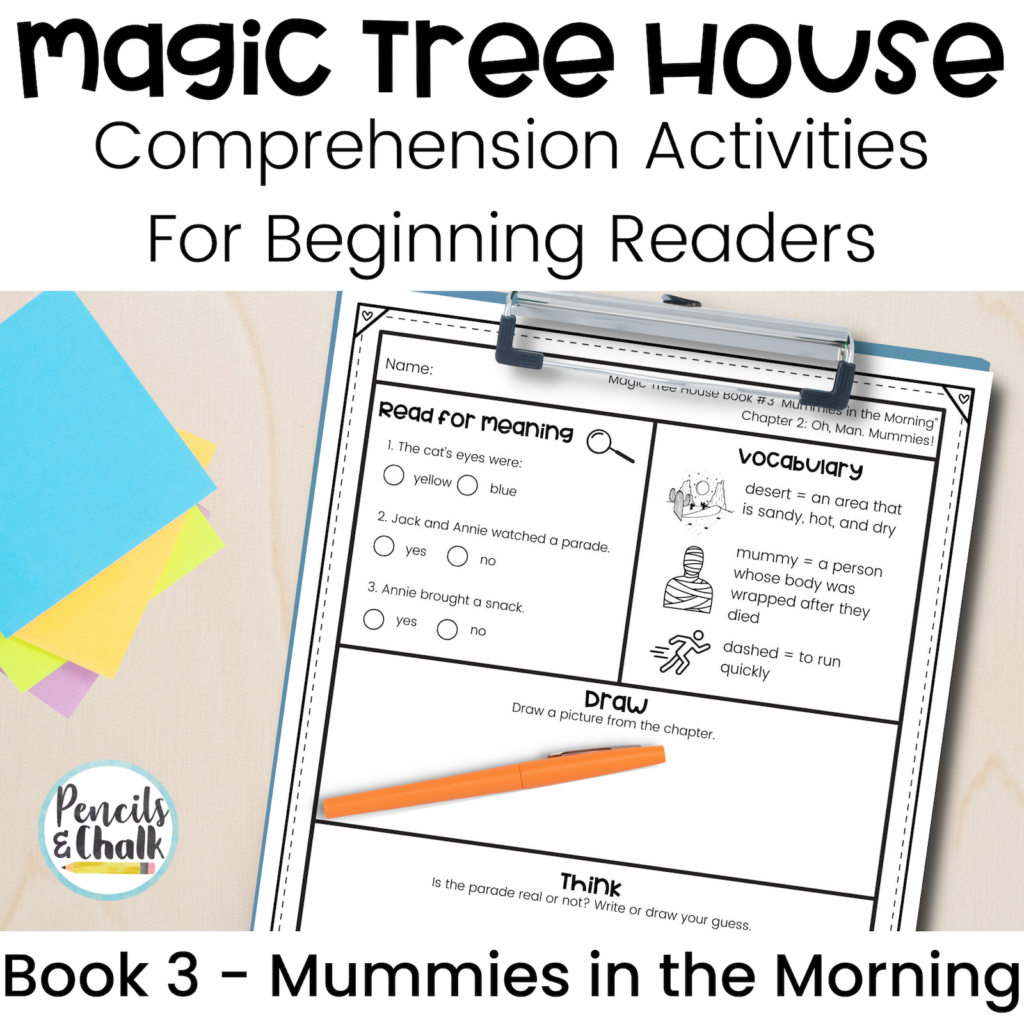 Mummies in the Morning Differentiated Reading Comprehension - Made By ...