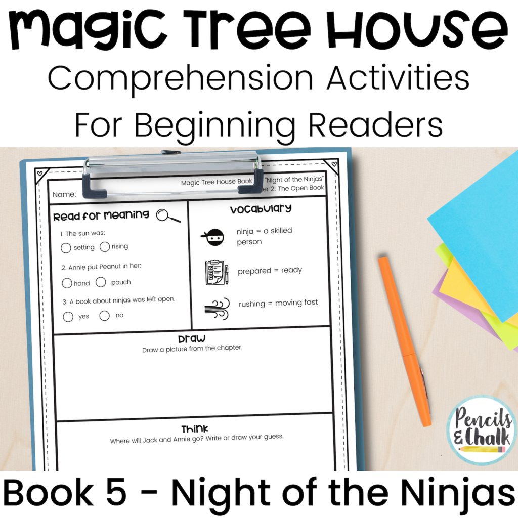 Night of the Ninjas Differentiated Reading Comprehension | Made By Teachers