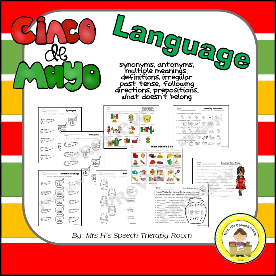 Cinco de Mayo Speech Therapy | Made By Teachers