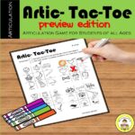 Articulation Tic Tac Toe for Speech Therapy - Made By Teachers