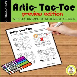 Articulation Tic Tac Toe for Speech Therapy - Made By Teachers