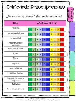 SPANISH VERSION - Beating My Worries Portfolio - Made By Teachers