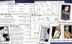Haunted House Halloween ESCAPE ROOM Reading Math - Made By Teachers