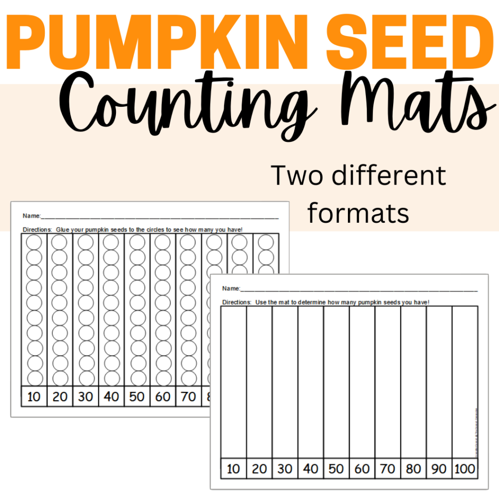 Pumpkin Seed Counting Mats - A Pumpkin Observation Activity | Made By ...
