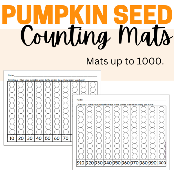 Pumpkin Seed Counting Mats - A Pumpkin Observation Activity | Made By ...