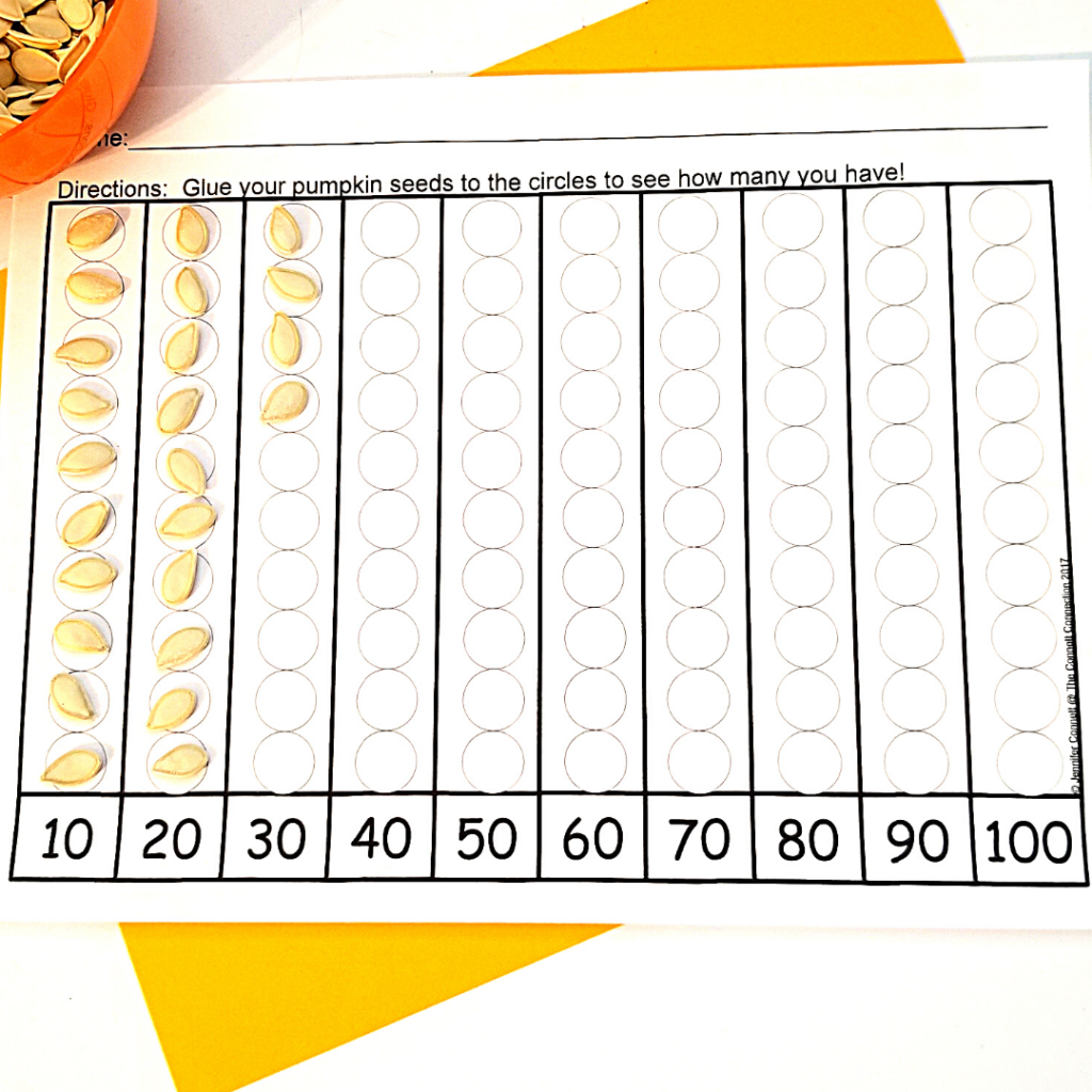 Pumpkin Seed Counting Mats - A Pumpkin Observation Activity | Made By ...