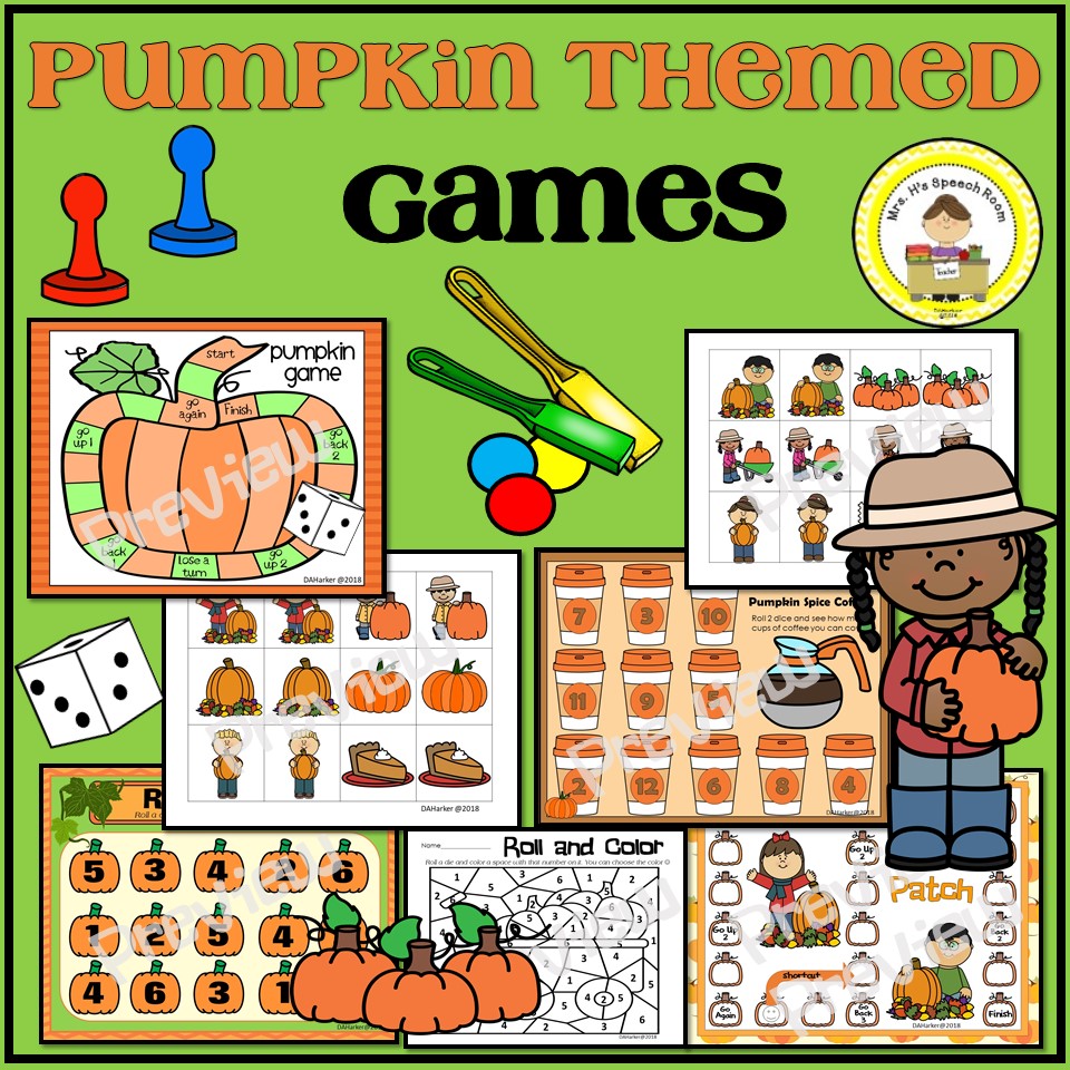 Pumpkin Speech Therapy Printable Pack - Made By Teachers