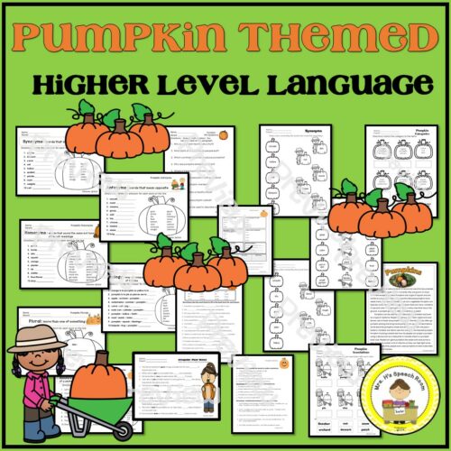 Pumpkin Speech Therapy Printable Pack | Made By Teachers